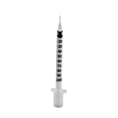 1 ml 31 G x 5/16 in. (8 mm) Insulin Syringe w/ Needle | Delasco - Delasco