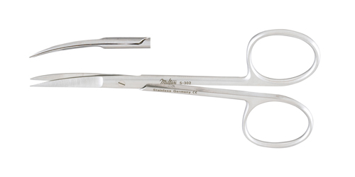 Miltex Iris Scissors 4 in Curved Sharp/Sharp - Delasco