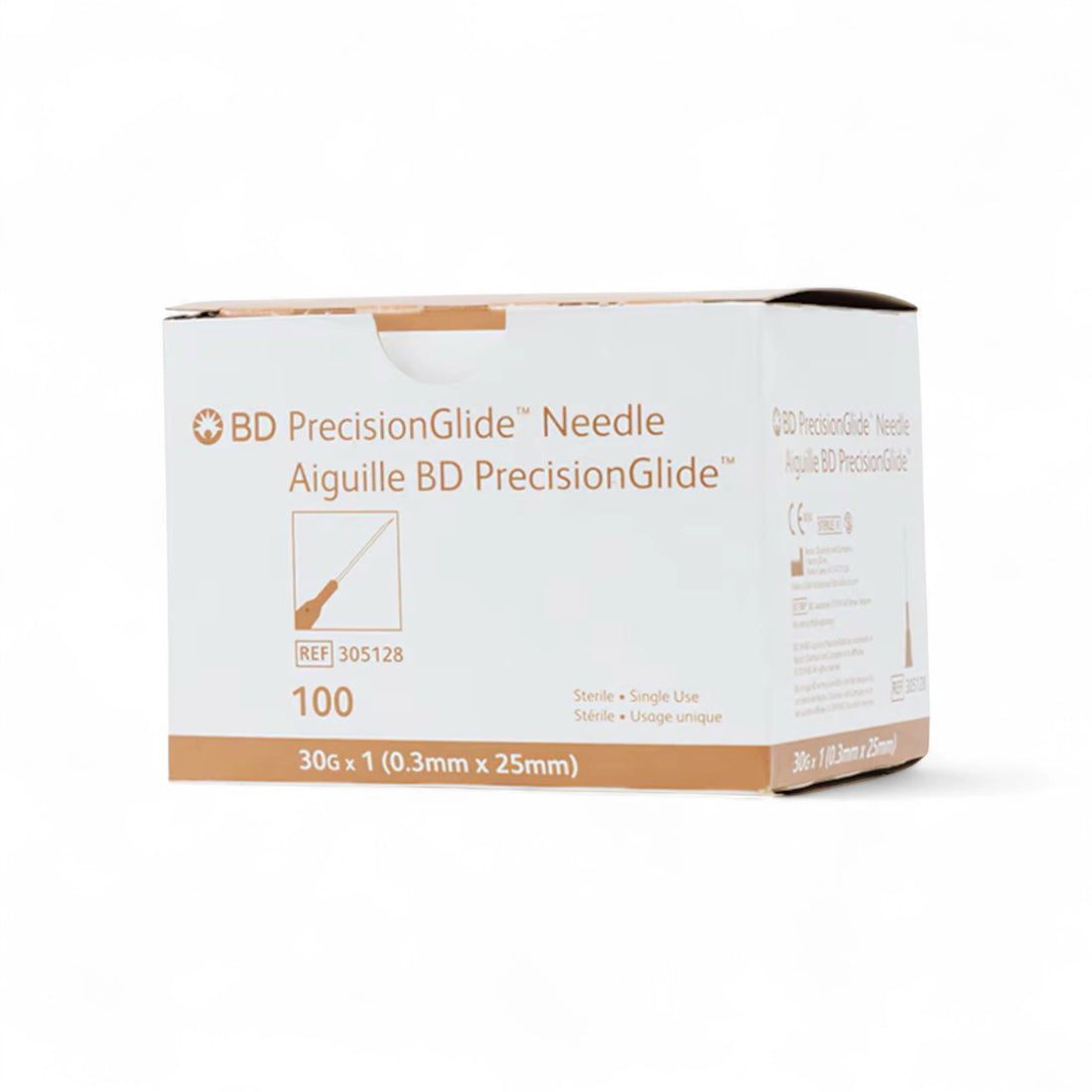 BD PrecisionGlide 30 G x 1 in. Hypodermic Luer Lock Blister Pack Needle ...