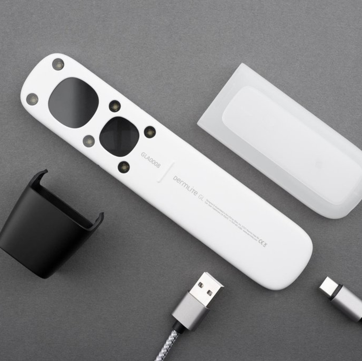 DermLite GL Dermatoscope, Polarized Light, Smartphone-Compatible, USB ...