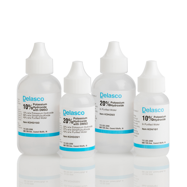 Potassium Hydroxide KOH 20% with DMSO | Delasco - Delasco