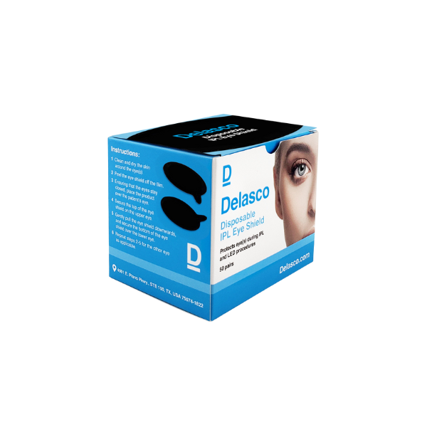 Delasco Black IPL Eye Shields - FDA Class 1 Eye Protection for IPL and ...