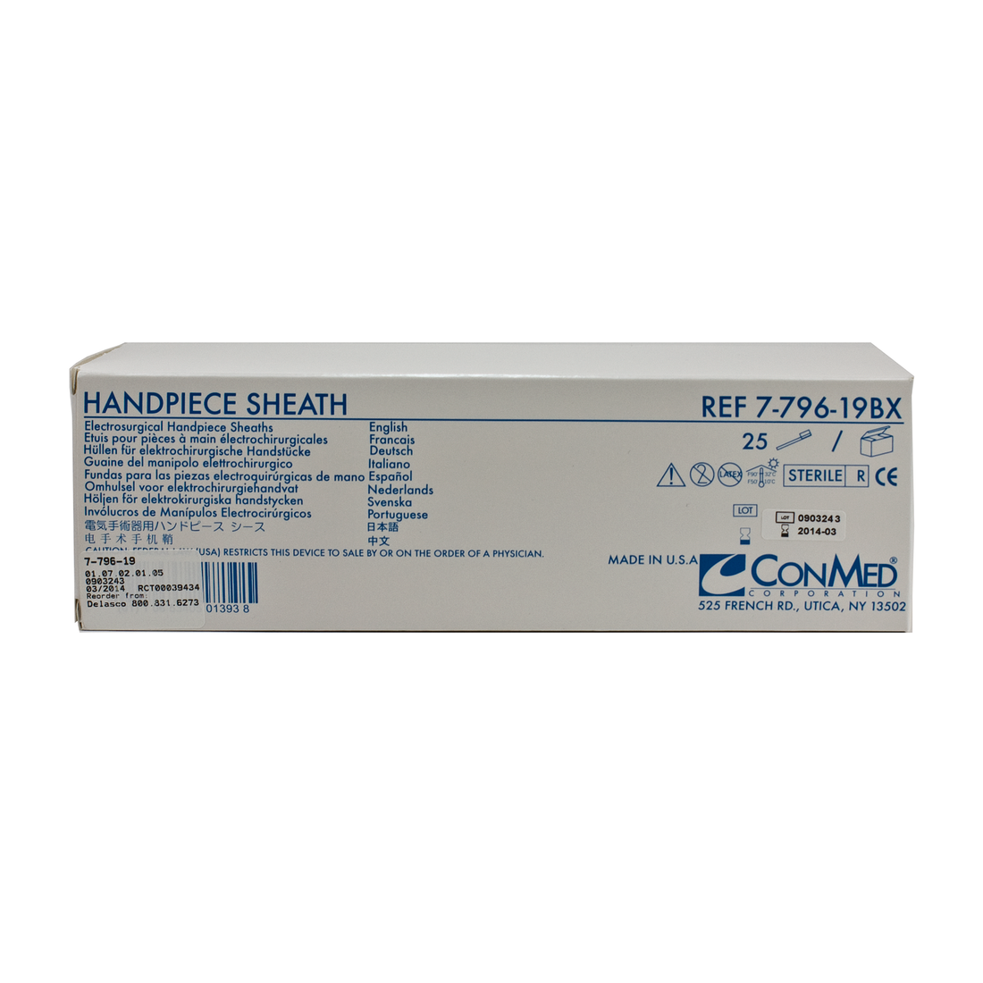 ConMed 7-796-19BX Hyfrecator Protective Sheaths, Sterile, Box of 25 ...