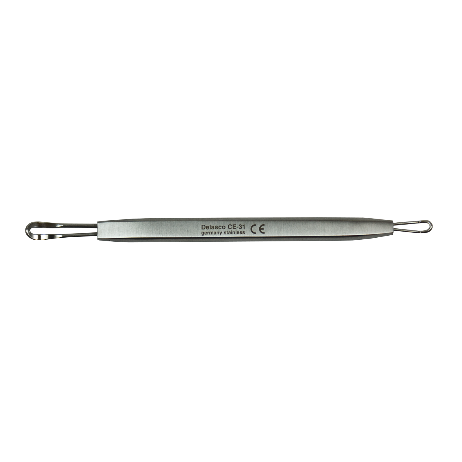 Delasco CE-31 Comedone Extractor 4 1/4 in, Flat End and Wire End Expre ...