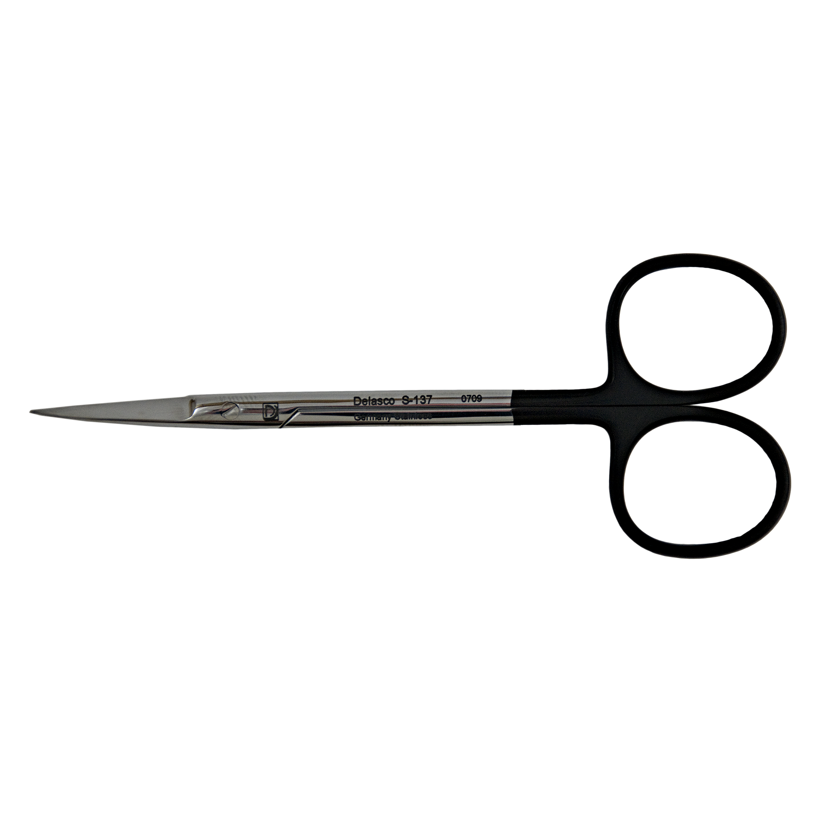 Delasco S-137 Iris Scissors 4.5 in Curved 25mm Sharp/Sharp, One Blade ...