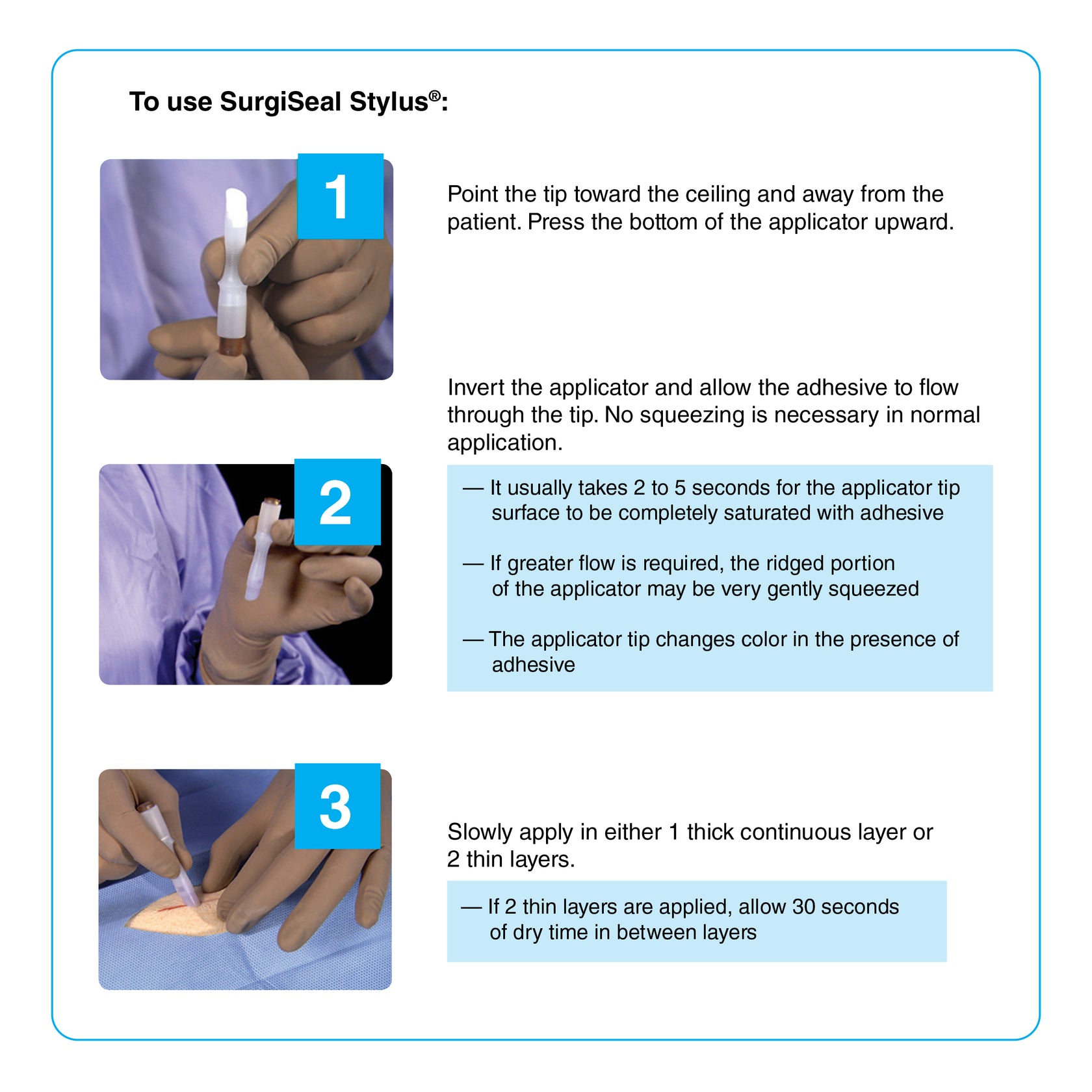 SurgiSeal Stylus® Topical Skin Adhesive | Delasco - Delasco