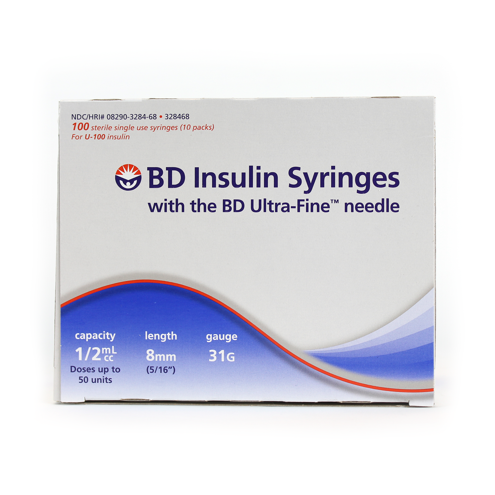 0.5 ml Insulin Syringe with Needle - BD Ultra Fine | Delasco - Delasco